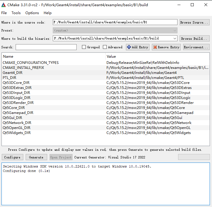 [C++] Geant4 11.3.2 + Qt5 + VS2022的配置安装(Win10)_geant4数据包-CSDN博客