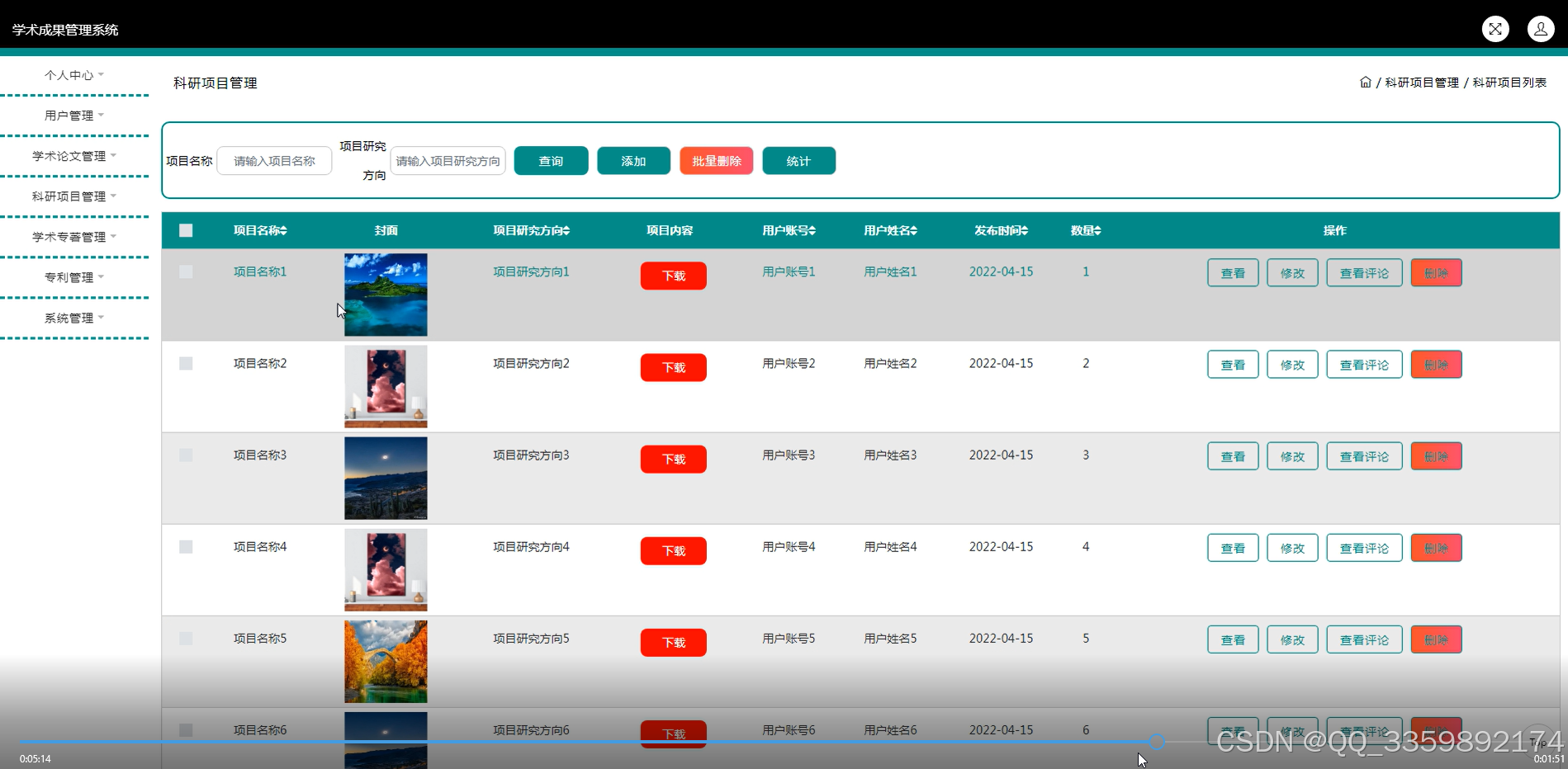 基于java Ssm Jsp Mysql学术成果管理系统毕业设计项目实战javaee期末作品基于ssmmysql Csdn博客