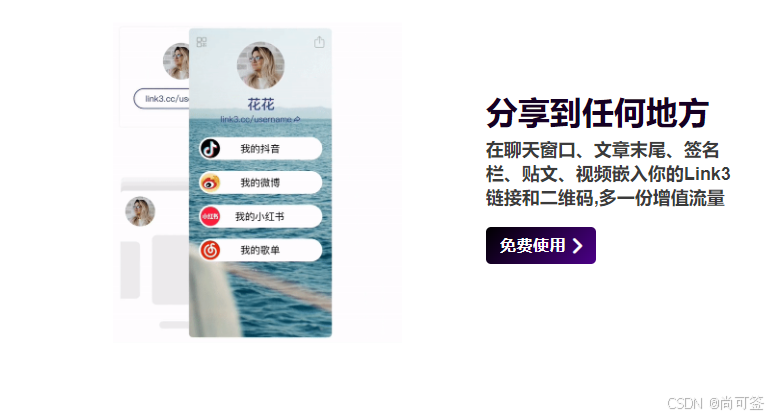 Link3 ——一个有趣的数字名片网站_link3 是怎么实现的-CSDN博客