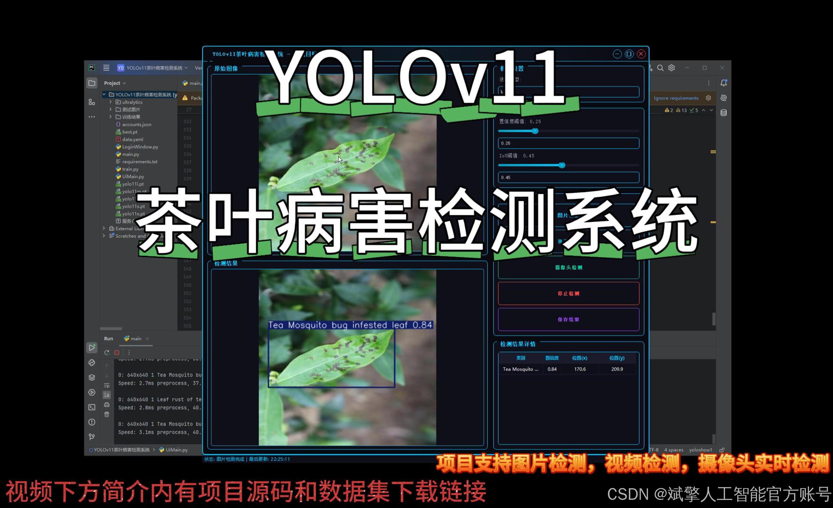 基于深度学习YOLOv11的茶叶病害检测系统（YOLOv11+YOLO数据集+UI界面+登录注册界面+Python项目源码+模型）_brown+blight(褐枯病)茶叶-CSDN博客