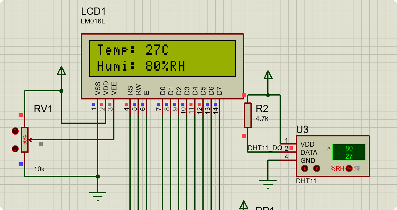 STC89C52+DHT11+LCD1602 Proteus 仿真完整教程_dht11库文件下载,放到proteus8中-CSDN博客
