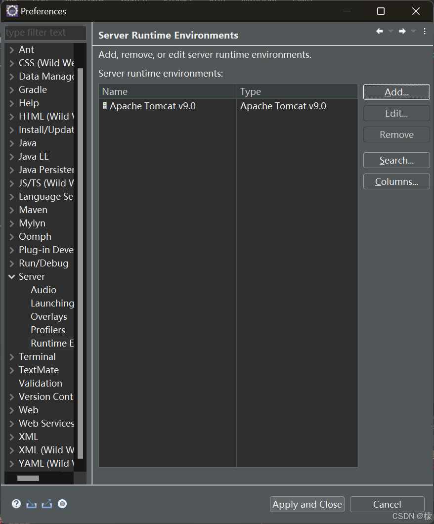 The default superclass, “jakarta.servlet.http.HttpServlet“, according to the project‘s Dynamic ...