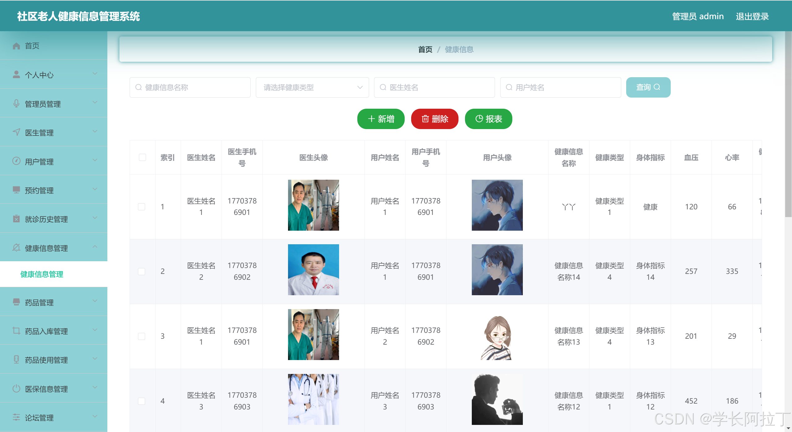 Java毕业设计 基于springboot的社区老人健康信息管理系统【代码论文ppt】社区老人健康管理系统毕设 Csdn博客