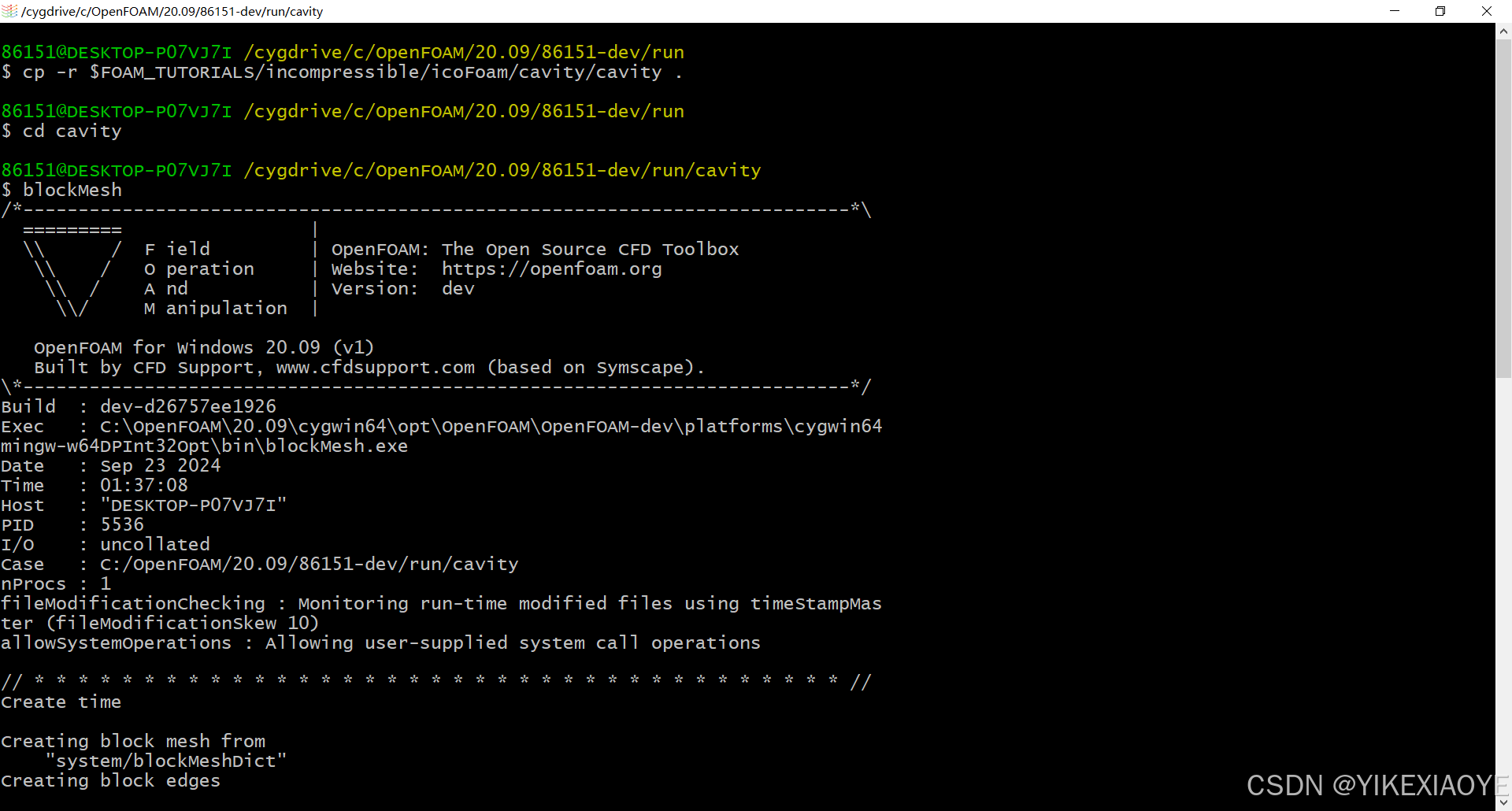 田东 Openfoam基础入门5学习笔记openfoam画网格 Csdn博客