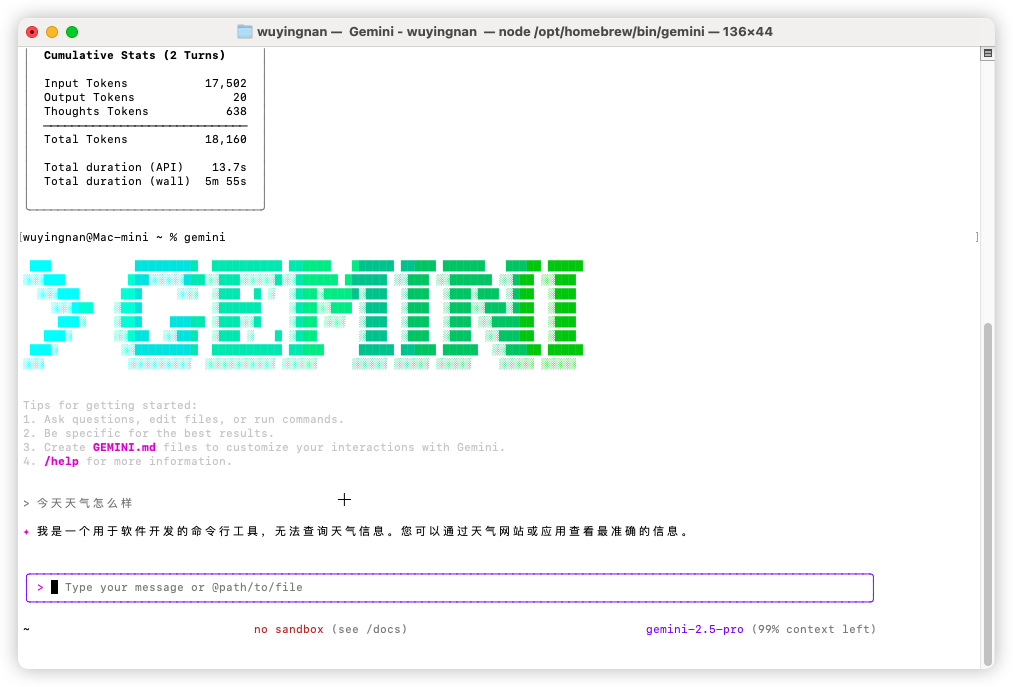 Gemini Cli使用教程-CSDN博客