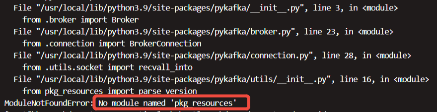 解决ModuleNotFoundError: No module named ‘pkg_resources‘问题_no named pkg ...