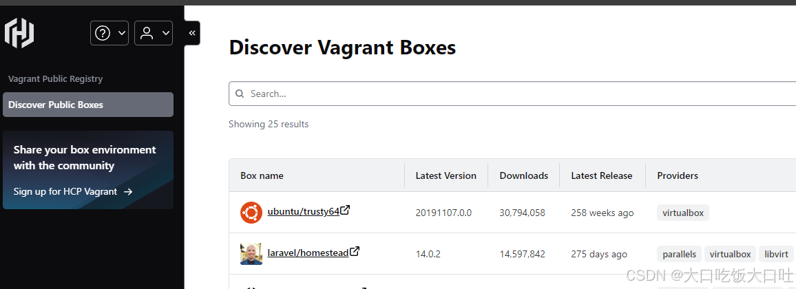 获取Vagrant官网box下载链接_vagrant下载-CSDN博客