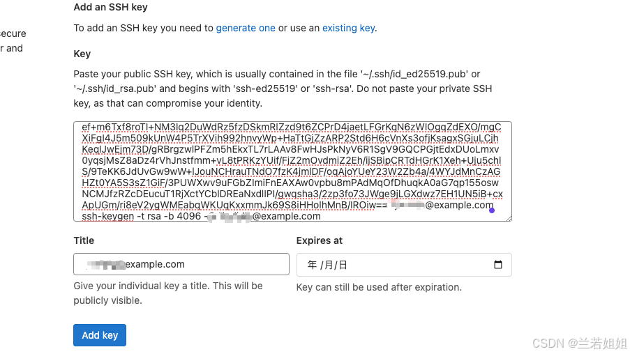 gitlab报错:You won‘t be able to pull or push repositories via SSH until ...