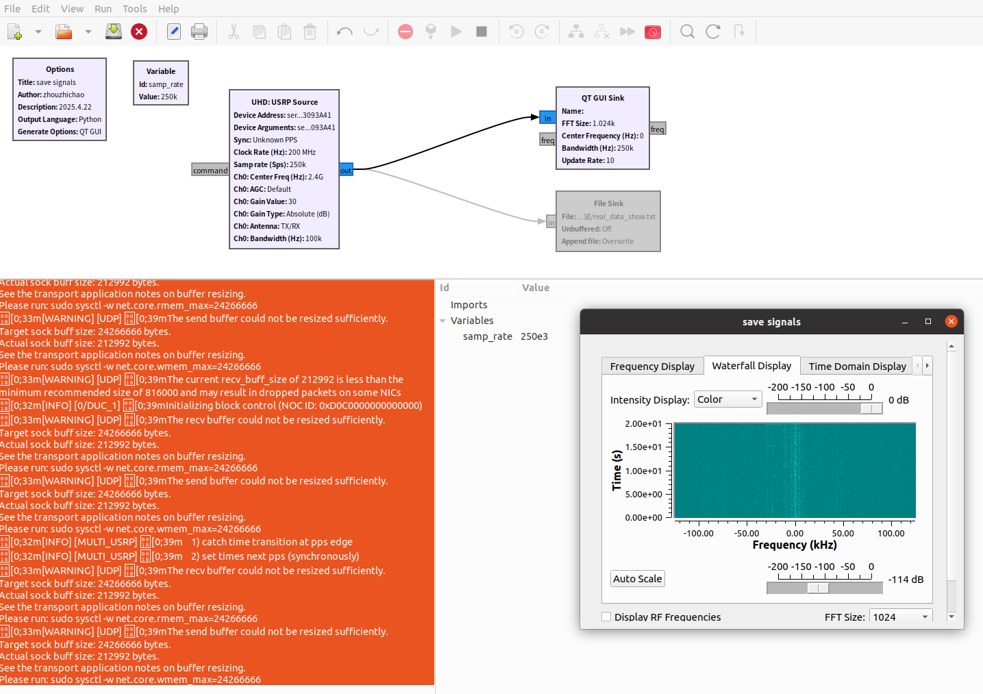 GNU Radio连接X310运行报错_runtimeerror: runtimeerror: expected fpga compatib-CSDN博客