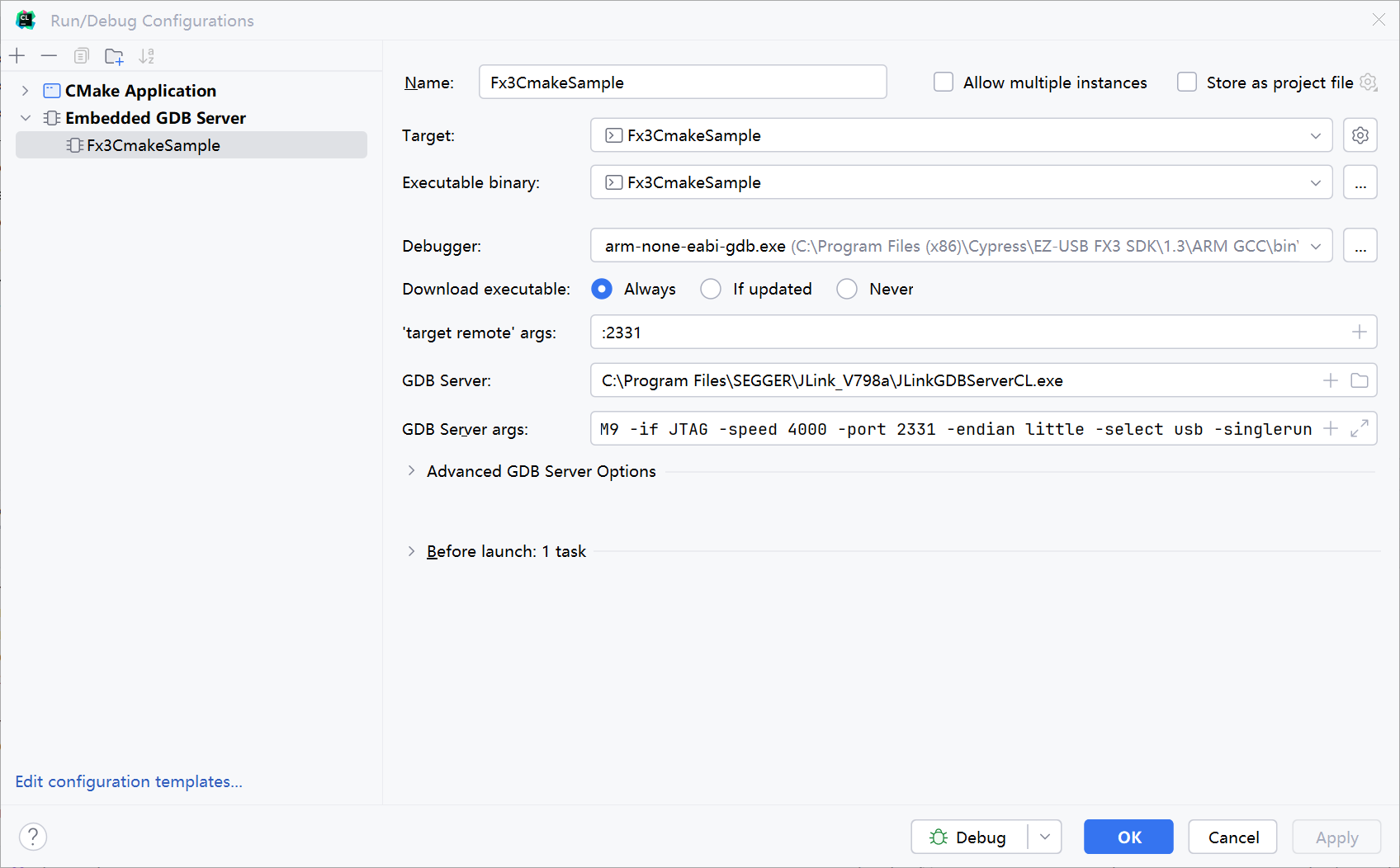 CLion 通过embedded gdb server + jtag调试cyusb3014_cyusb3014调试-CSDN博客