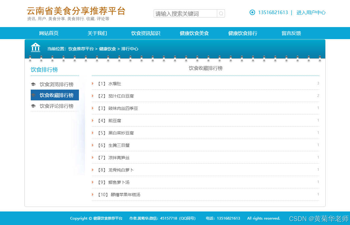 基于springboot云南地方特色美食推荐网站设计与实现计算机毕业设计成品和开题报告云南区域美食推荐设计课题 Csdn博客