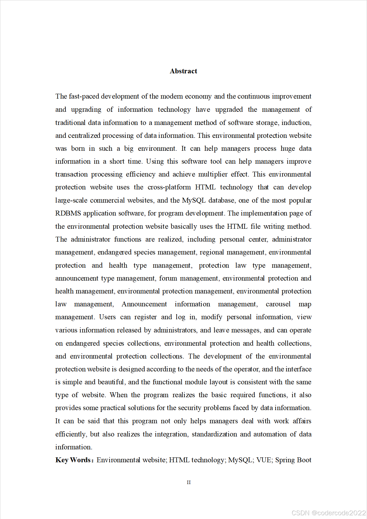 Springboot基于html语言的环保网站的设计与实现（11794） Csdn博客