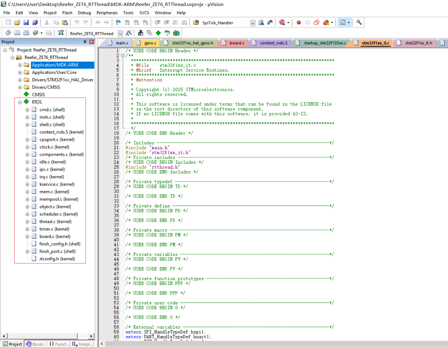 【保姆级】手把手教你使用 CubeMX + Keil 移植 RT-Thread Nano (基于STM32F103ZET6)_keil rt-thread-CSDN博客