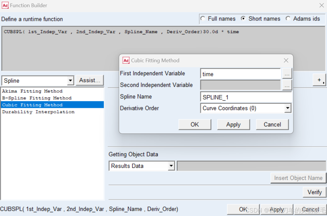 Adams导入数据（样条曲线）进行驱动_adams spline-CSDN博客
