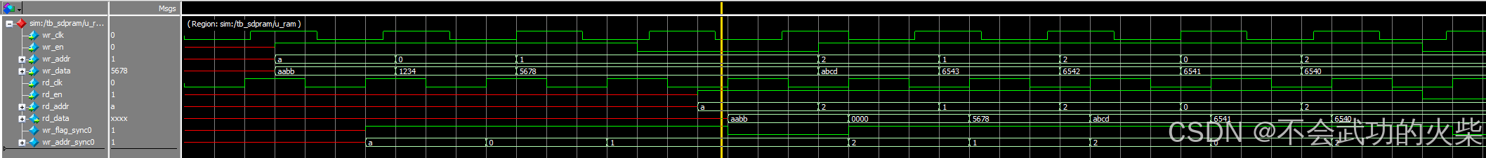 使用verilog代码实现RAM—简单双端口RAM_verilog ram-CSDN博客