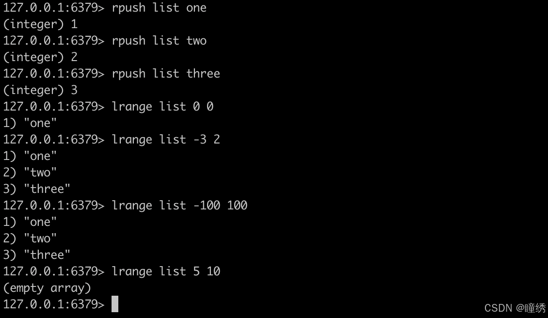 【redis初阶】List 列表类型_redis list类型常用例子-CSDN博客