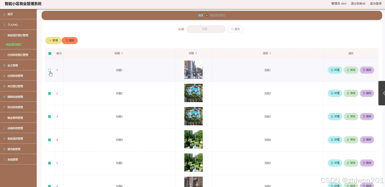 基于nodejsvue智能小区物业管理系统开题程序论文 计算机毕业设计 Csdn博客