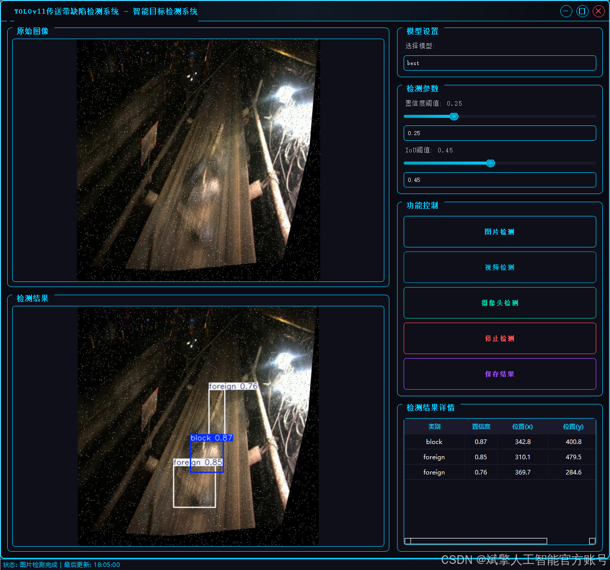 基于深度学习yolov11的传送带缺陷识别检测系统（yolov11yolo数据集ui界面登录注册界面python项目源码模型） Csdn博客