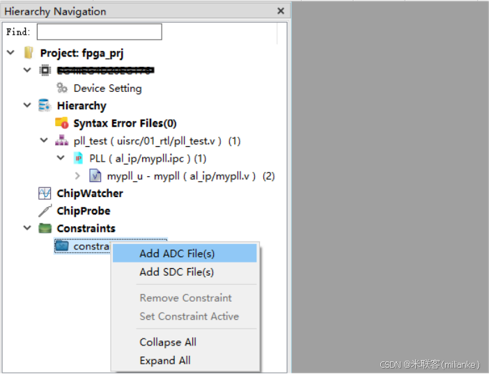 [米联派-安路飞龙DR1-FPSOC] FPGA基础篇连载-02使用安路TD开发工具创建FPGA工程_dr1m90geg484-CSDN博客