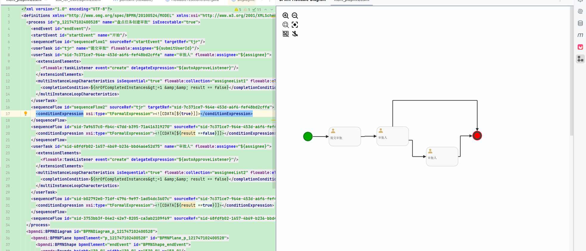 spring boot 集成 flowable 实现自定义画布生成动态审批流-附源码_flowable-bpmn-layout-CSDN博客