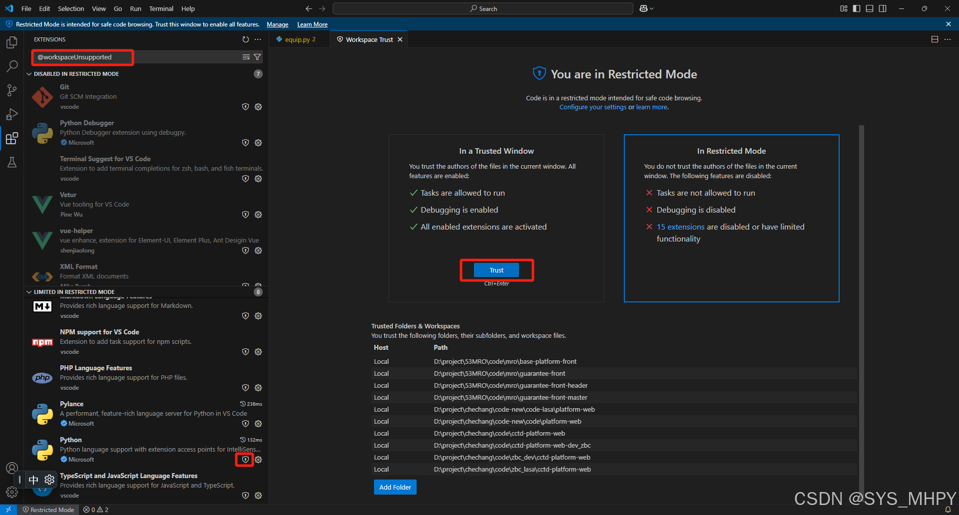 VSCode运行Python_vscode启动python项目-CSDN博客