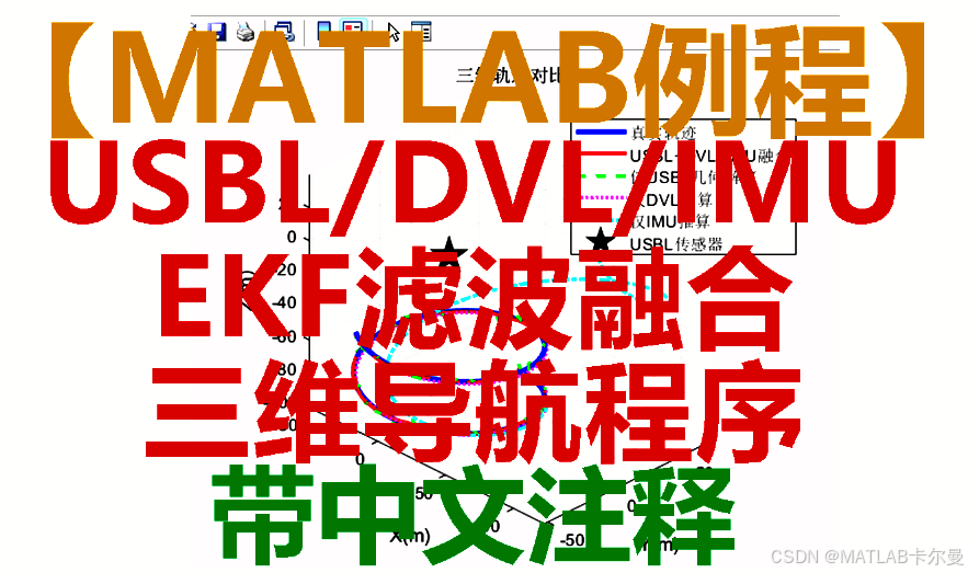 【USBL MATLAB例程】超短基线，与DVL、IMU的数据融合，使用扩展卡尔曼滤波，提供MATLAB代码下载链接-CSDN博客