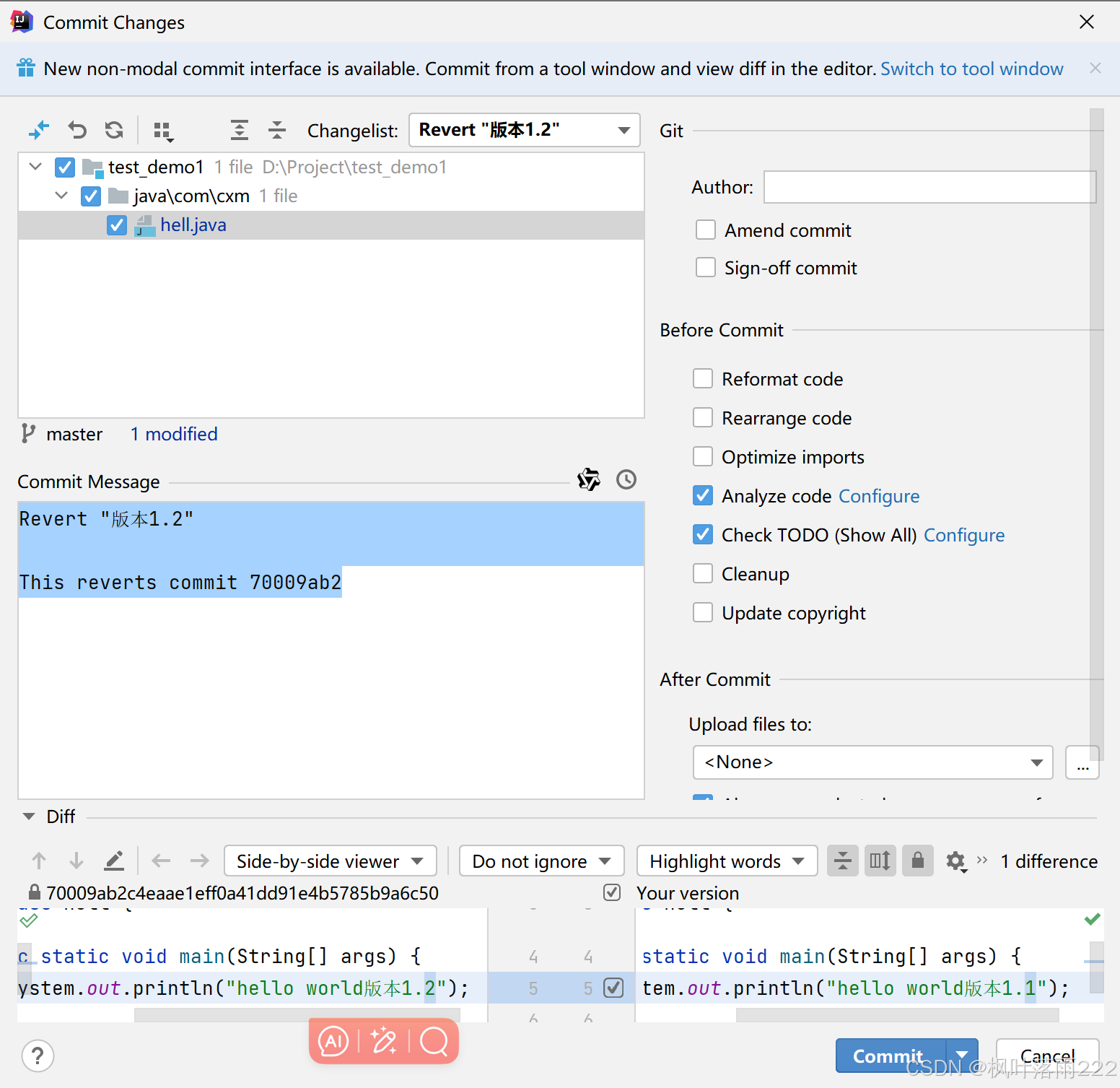 Revert Commit、 Undo Commit用法-CSDN博客
