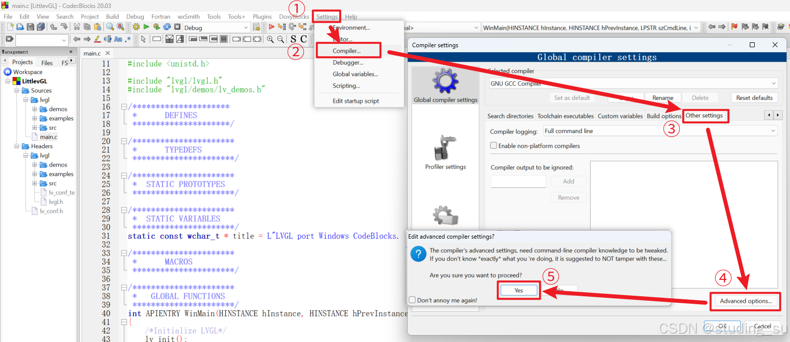 codeblocks编译LVGL9出现链接错误和undeclared错误_lvgl codeblocks g++.exe失败-CSDN博客