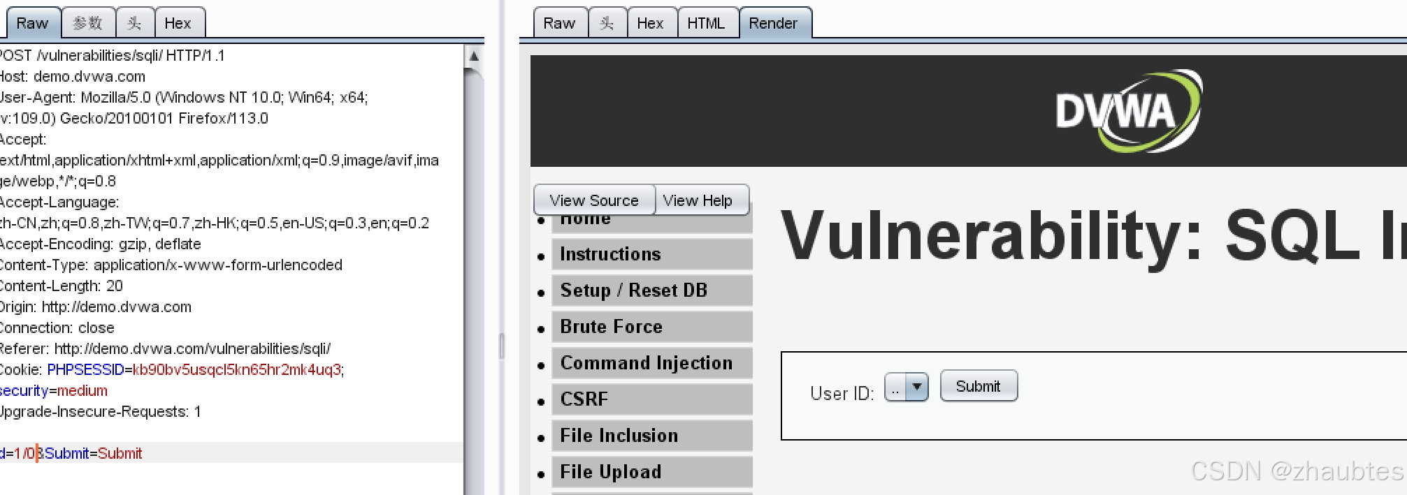 利用Burp Suite进行dvwa medium手工注入_dvwa中medium实现注入-CSDN博客