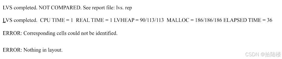 Calibre LVS: nothing in layout原因分析_Calibre+Physical Verification-CSDN专栏