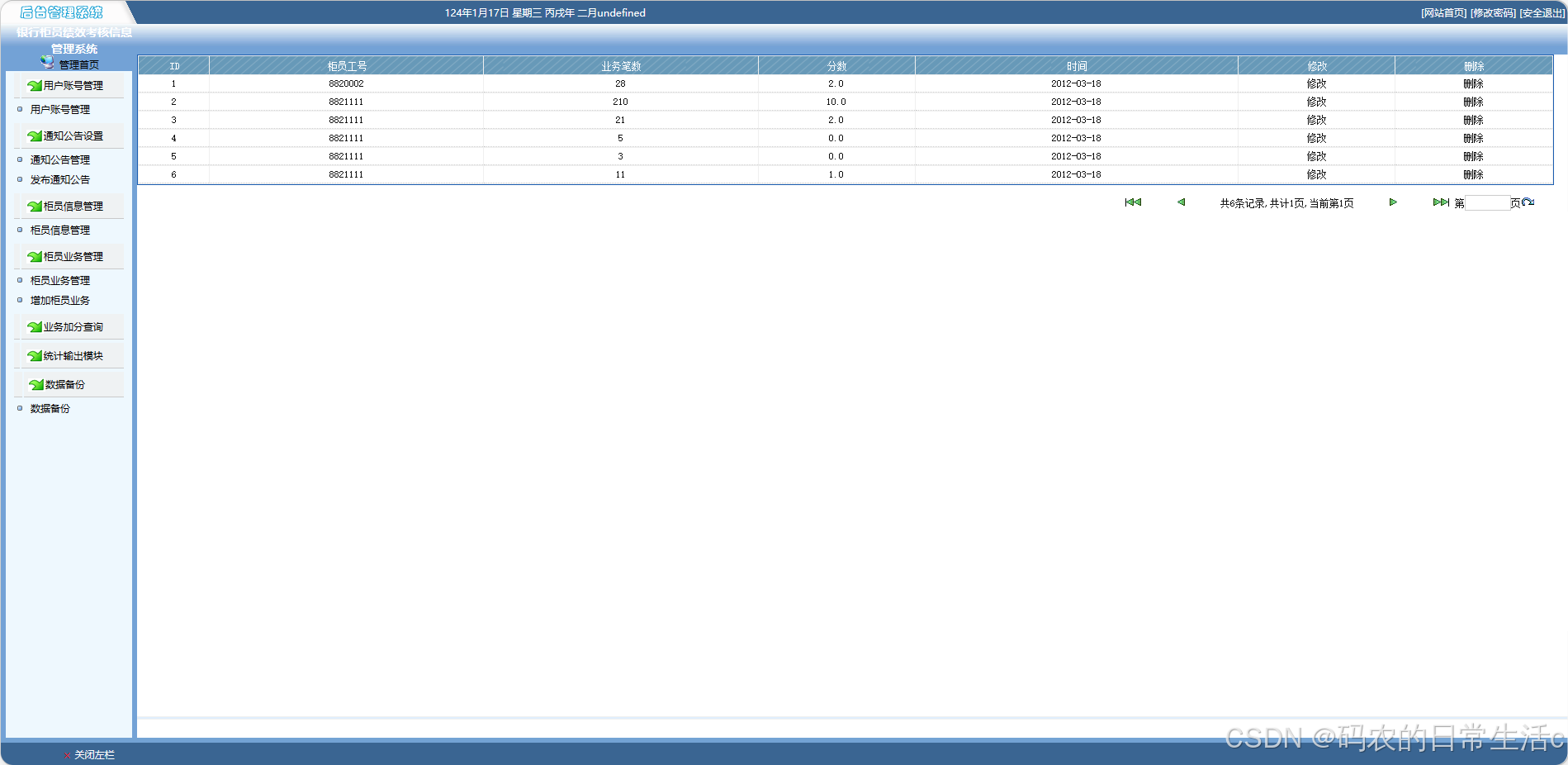 【JavaEE+Servlet+JSP+Mysql】银行柜员绩效考核信息管理系统（附源码+数据库脚本）-CSDN博客