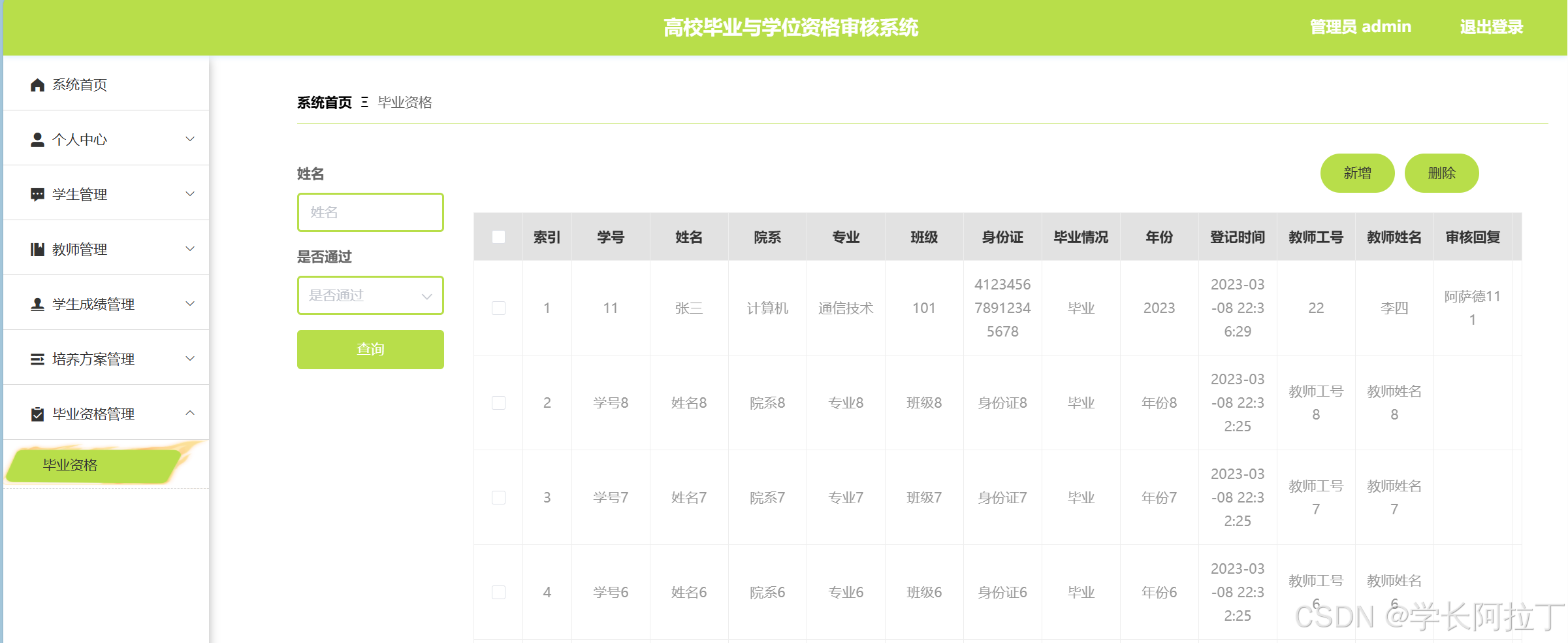 Java毕业设计 基于springboot的高校毕业与学位资格审核系统【代码论文ppt】 Csdn博客