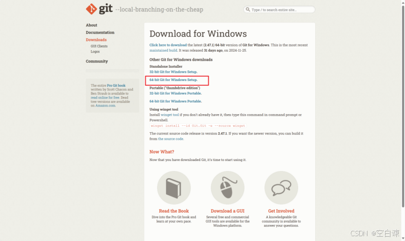 Git安装（windows系统）gitforwindows Csdn博客 