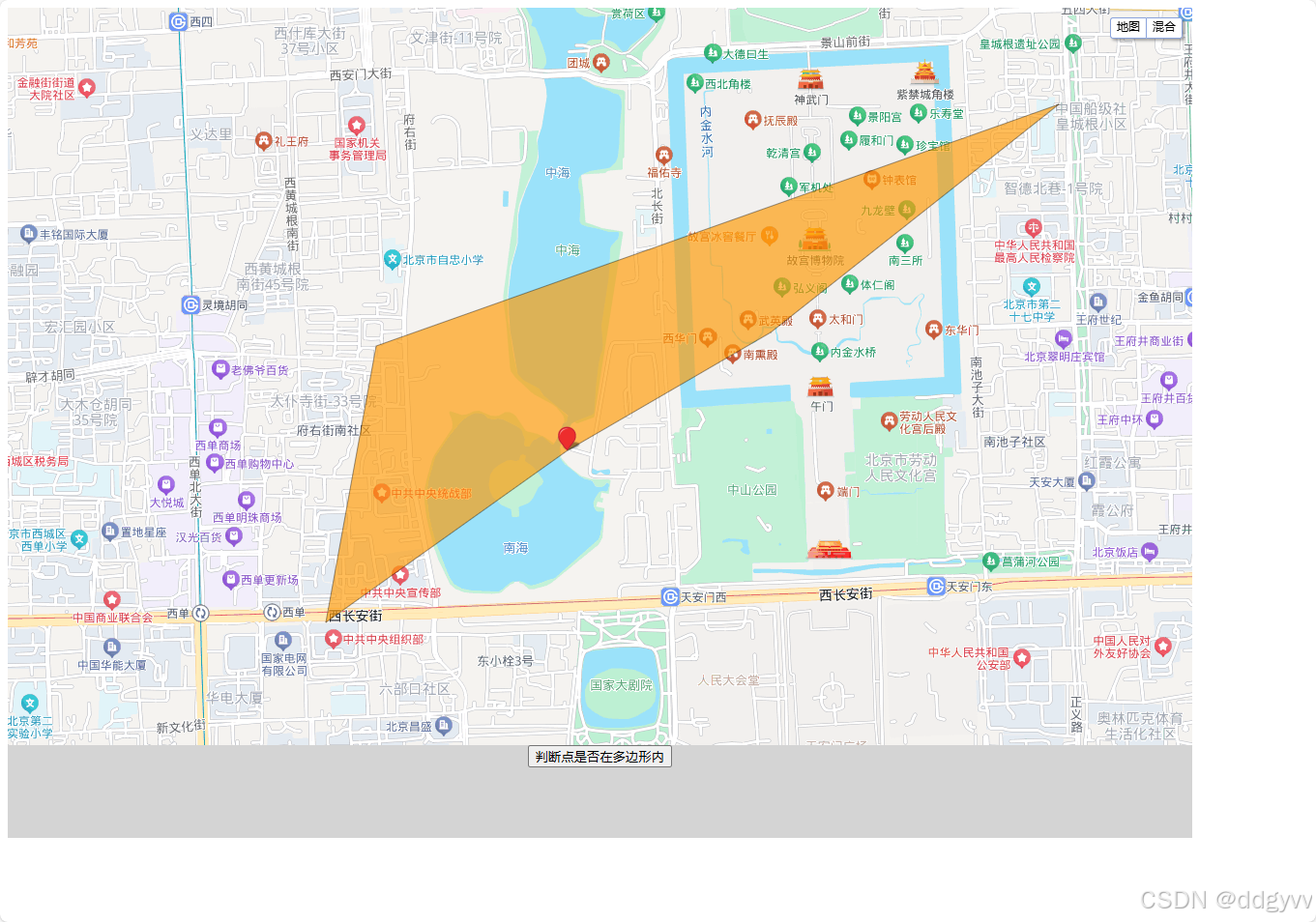 Vue3的百度地图使用经验,判断某点是否在某一片半透明多边形覆盖的区域内vue接入百度地图判断某一个坐标点位是否在标线区域内 Csdn博客