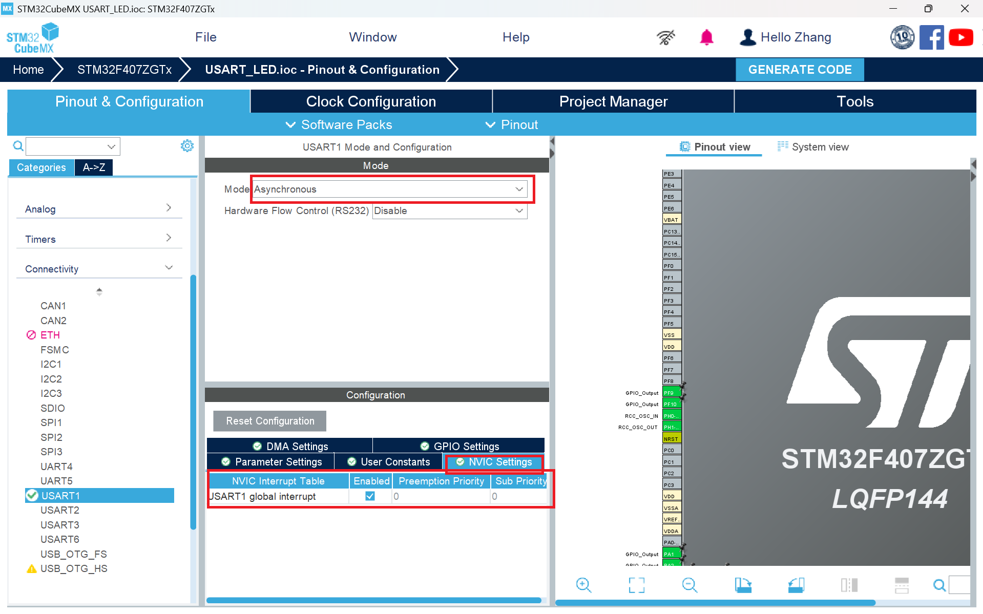 STM32F407实现串口控制流水灯_stm32f407vxt6实现控制pa2和pc1-CSDN博客