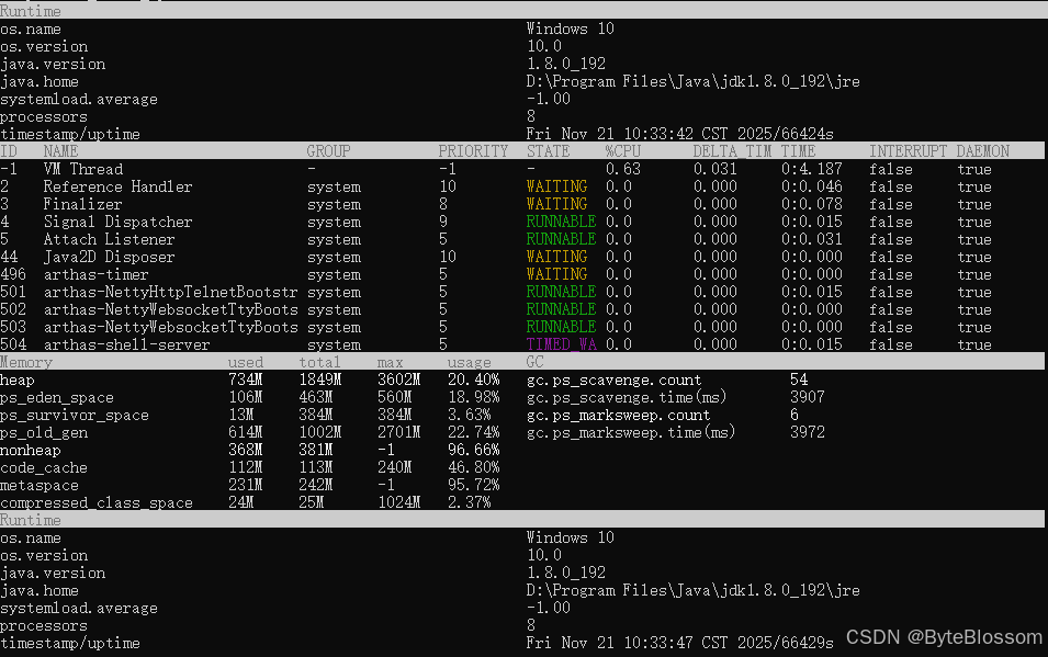 Linux与Arthas分析命令-Java 常见线上故障排查（二）_机器上进入arthas-CSDN博客