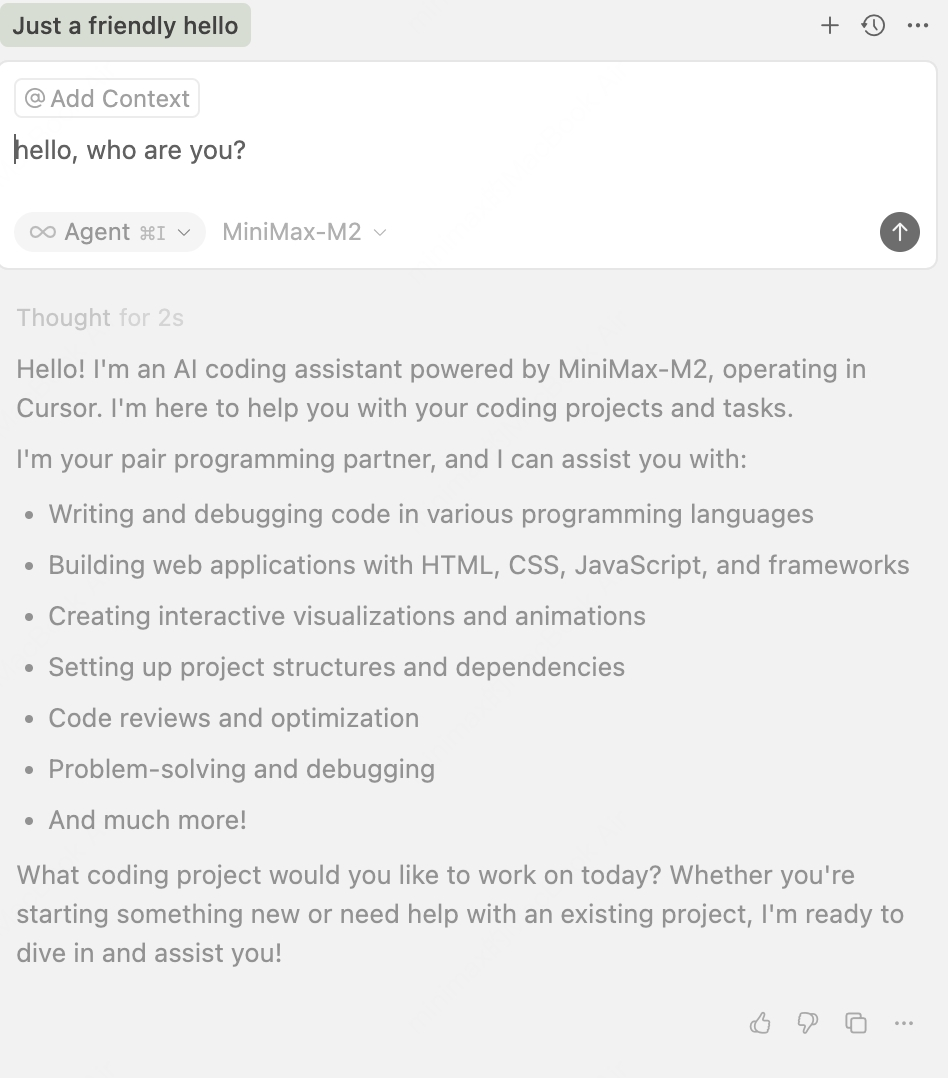 MiniMax-M2 全方位配置手册：覆盖 Claude Code, Cursor, Cline 等工具_minimax cursor-CSDN博客