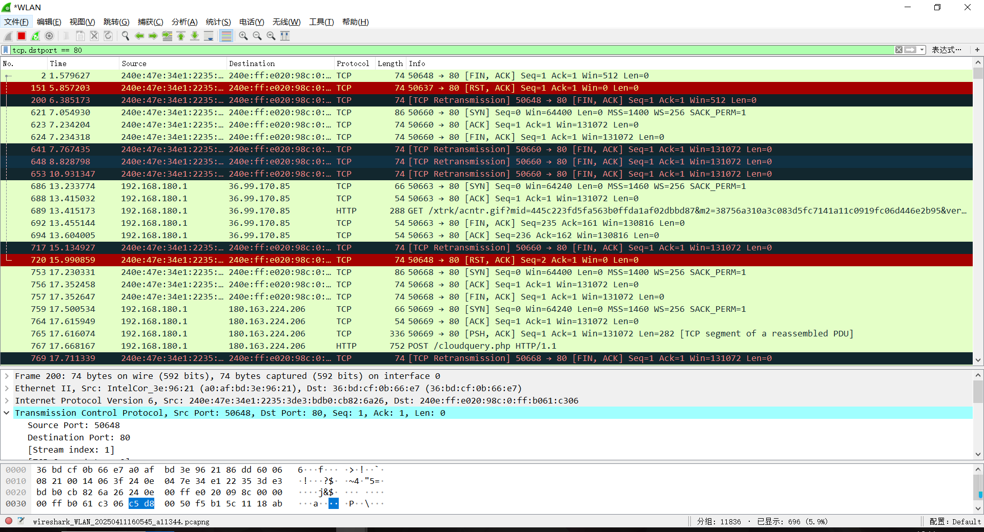 Wireshark 详细教程_wireshark使用详细教程-CSDN博客