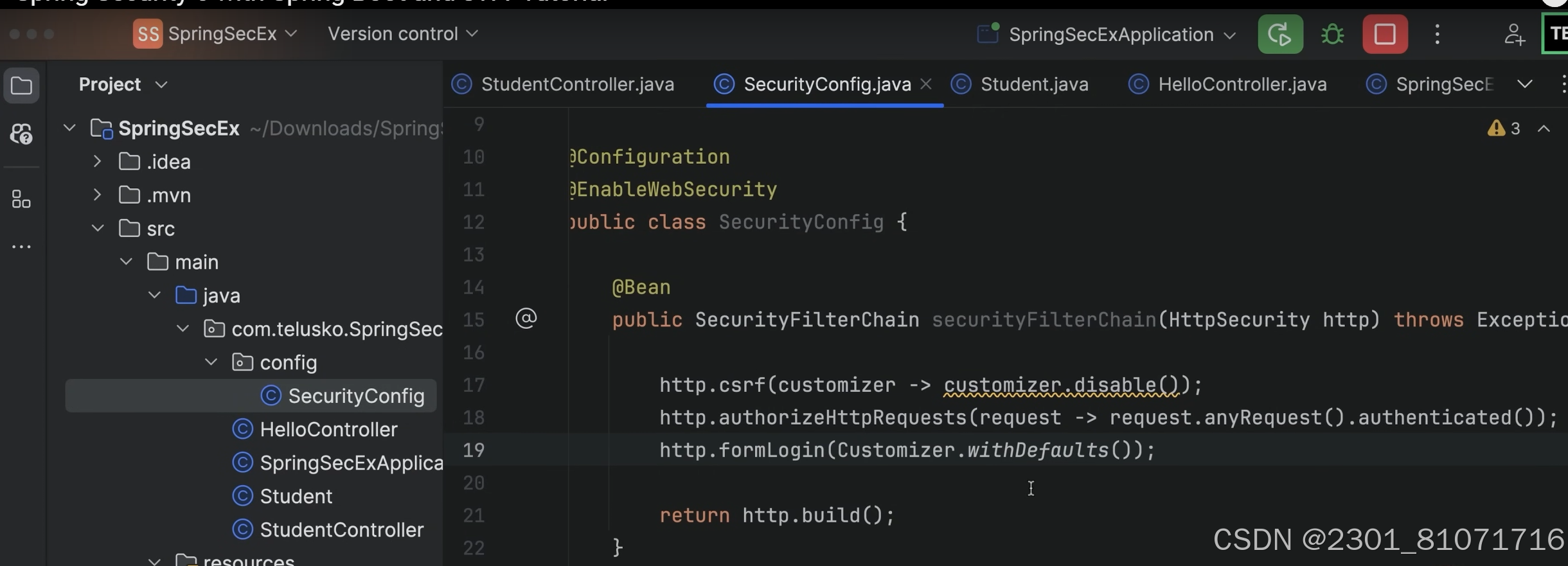 Spring Security 6 with SpringBoot_springsecurity6-CSDN博客
