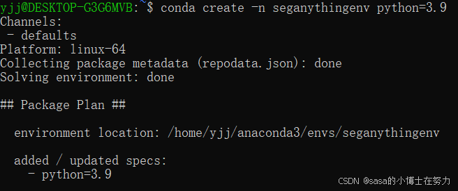 【wsl2-Ubuntu22.04创建虚拟环境，实现segment anything细节(保姆级)】_segment anything2教程linux-CSDN博客