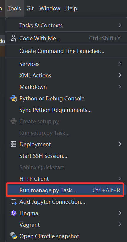 全网最靠谱有效！！！Pycharm的Django项目的run manage.py Task灰色不可用或者找不到该选项 解决方案-CSDN博客