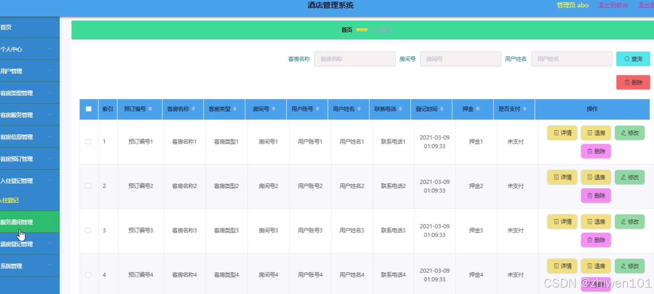 基于nodejsvue酒店管理系统 程序论文开题 计算机毕业设计基于vuenodejs的酒店管理系统 Csdn博客
