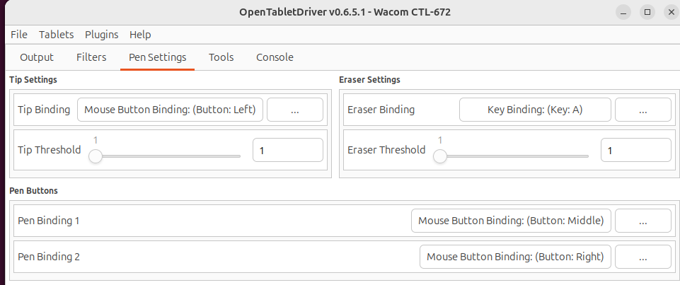 linux数位板设置驱动open tablet driver+解决linux 数位板笔一直点击问题_opentabletdriver-CSDN博客