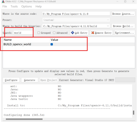 Windows下配置cmake环境与opencv+onnx项目_visual studio的cmake项目安装配置opencv-CSDN博客