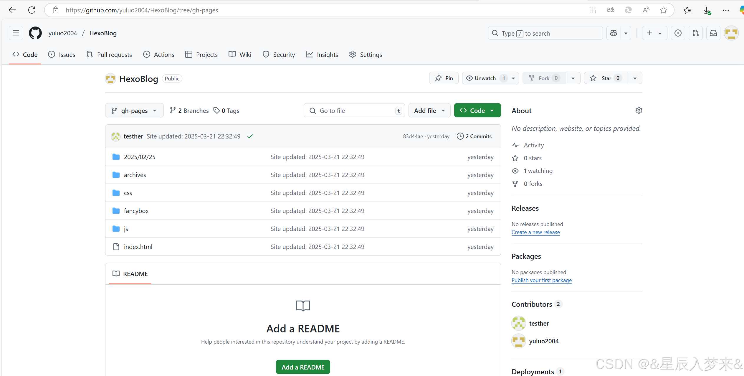 手把手教你搭建基于Hexo+GitHub的个人博客网站_git+hexo-CSDN博客