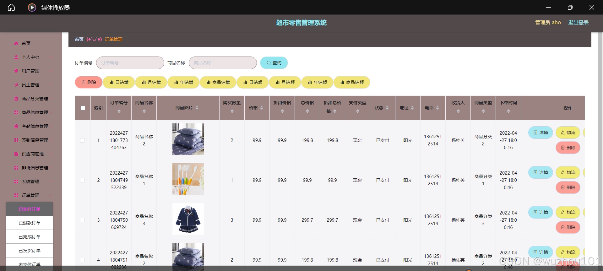 基于ssmvue超市零售管理系统开题报告程序论文java Csdn博客