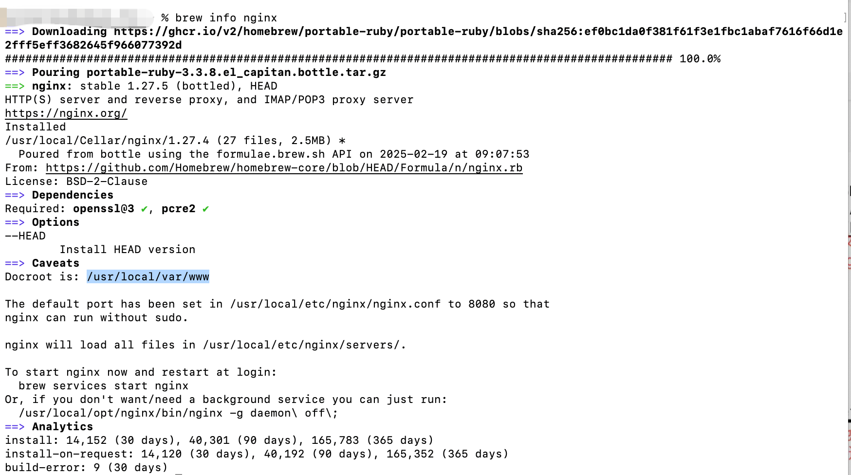 macOS 安装 nginx 和 打包前端页面的过程_macos nginx-CSDN博客