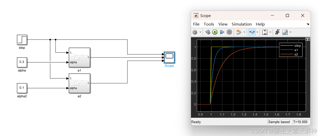 Simulink:一阶低通滤波_simulink低通滤波输出直流分量-CSDN博客
